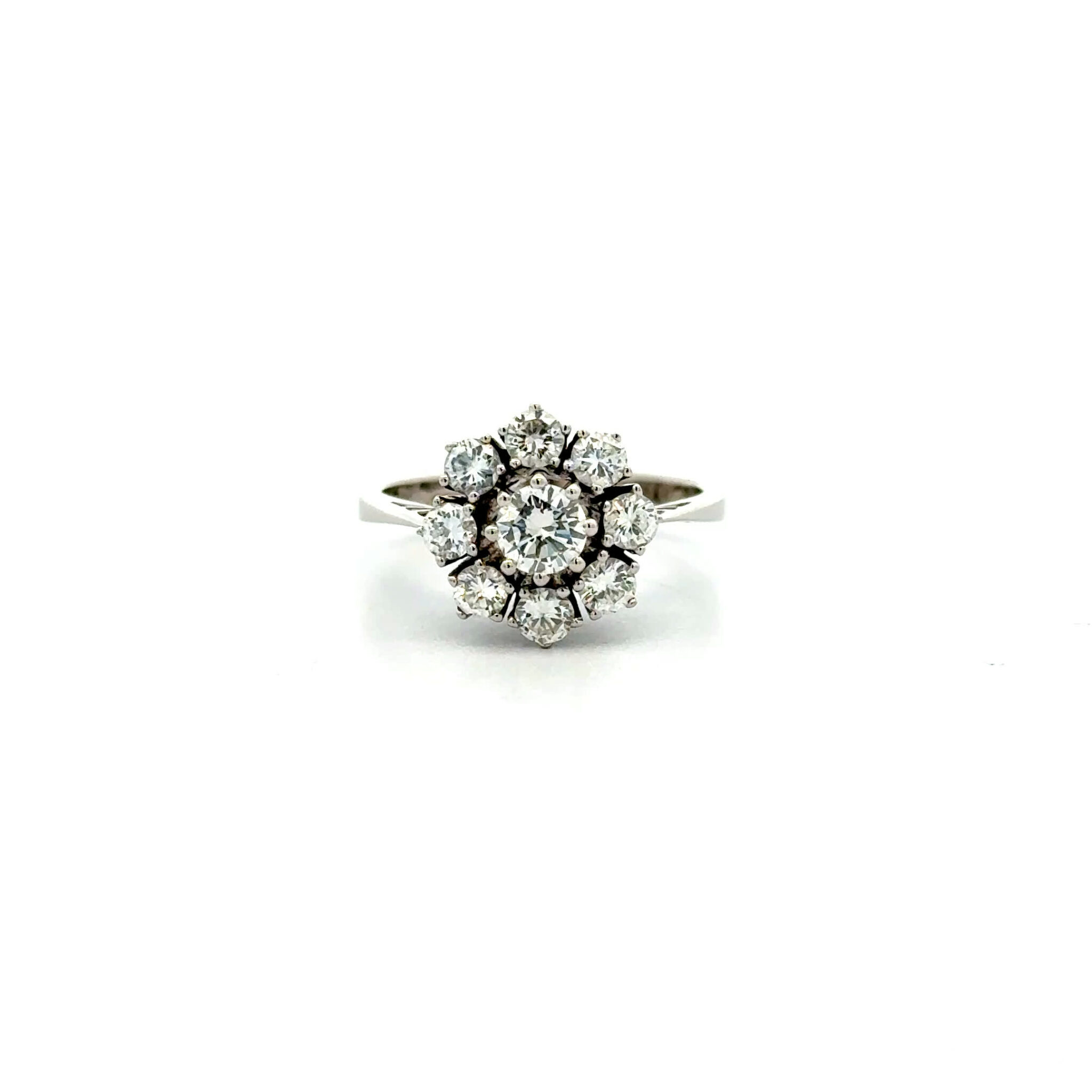 "Flower" - Vintage Ring 18 Karat Weißgold - Juwelier Steiger - Steiger Gold